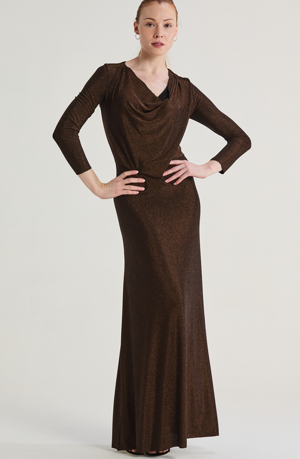 Cooper Dress Black Copper Shimmer– MARETHCOLLEEN