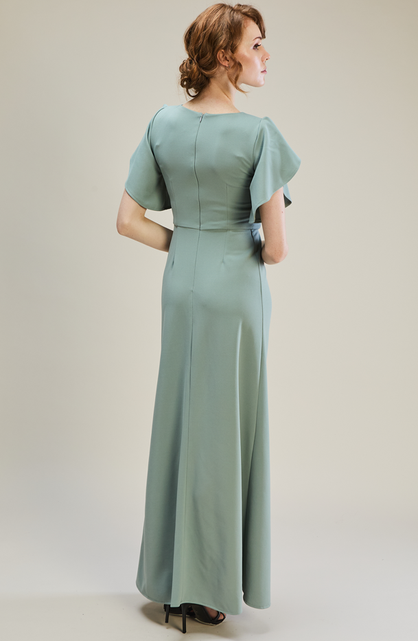 Daleen Dress Mint Stretch Evening– MARETHCOLLEEN