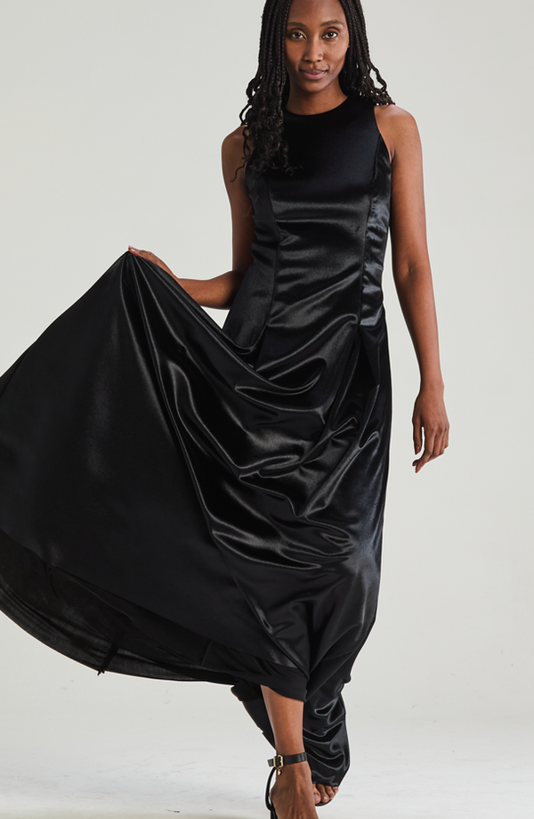 Izzy Dress South Africa Evening Dress Black Velvet– MARETHCOLLEEN