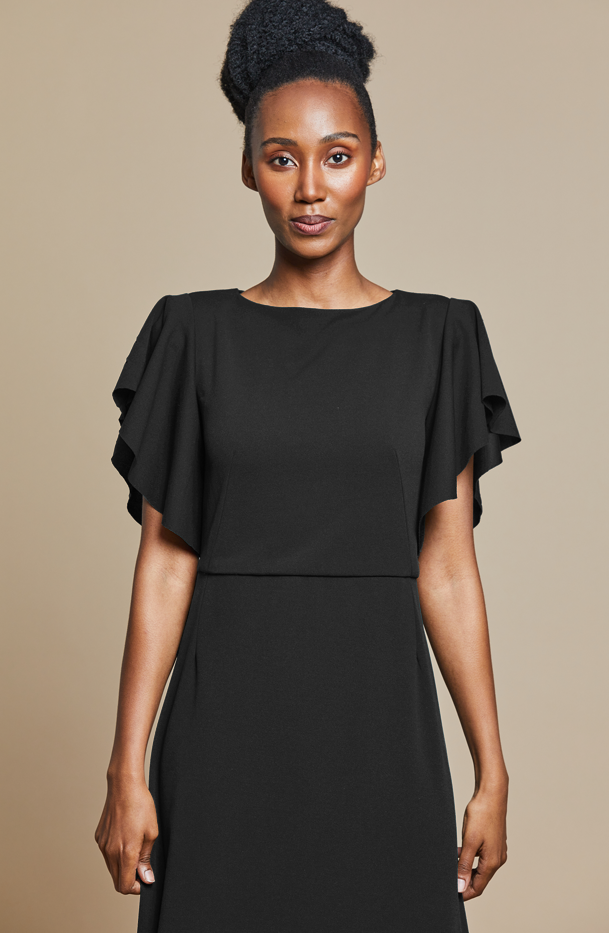 Daleen Dress Black Stretch Evening– MARETHCOLLEEN